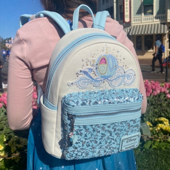Loungefly | Bags | Loungefly Disney Cinderellas Magical Carriage Sequin ...